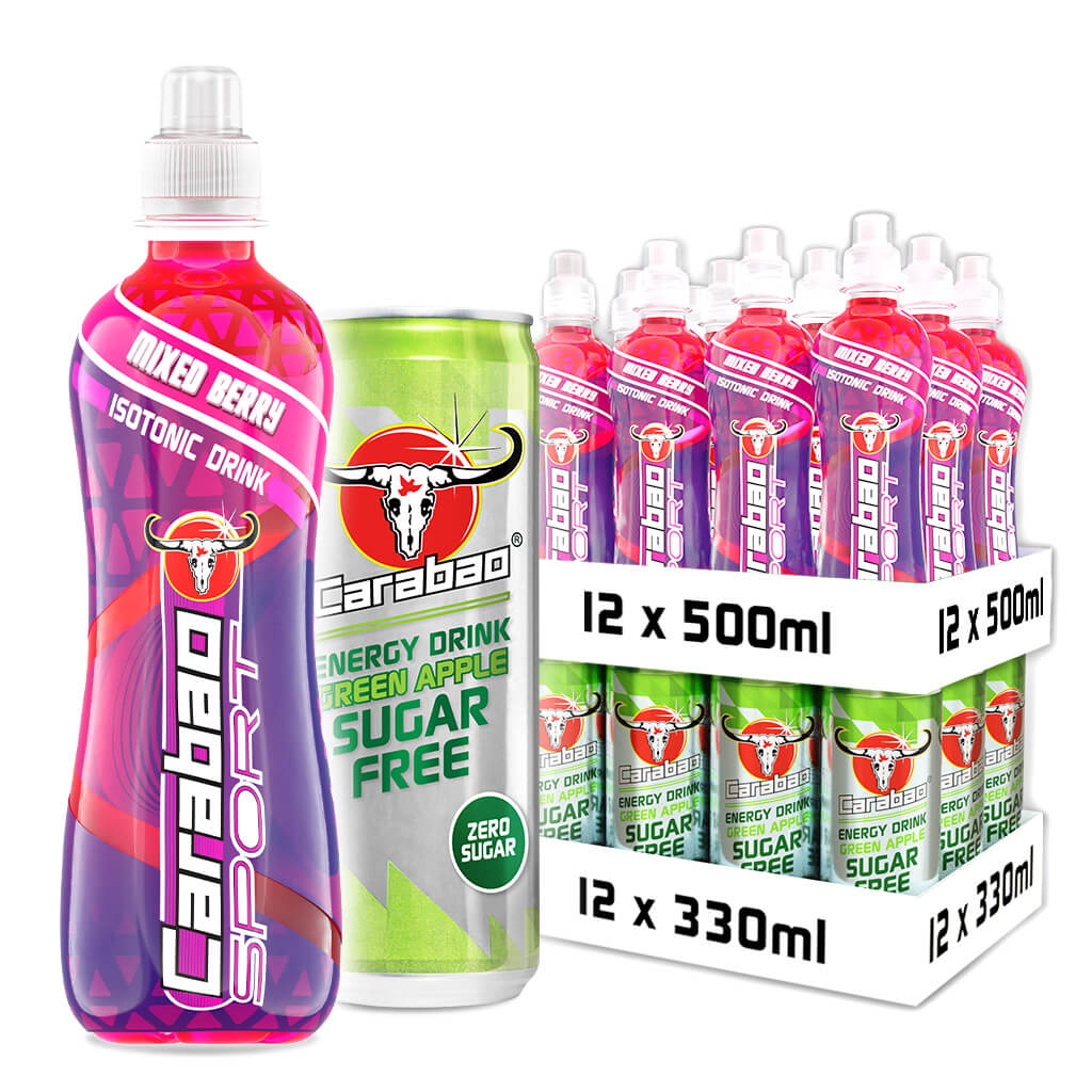 Carabao SPORT & Energy Drink Combo Pack - 24 Drinks | Free UK Delivery ...