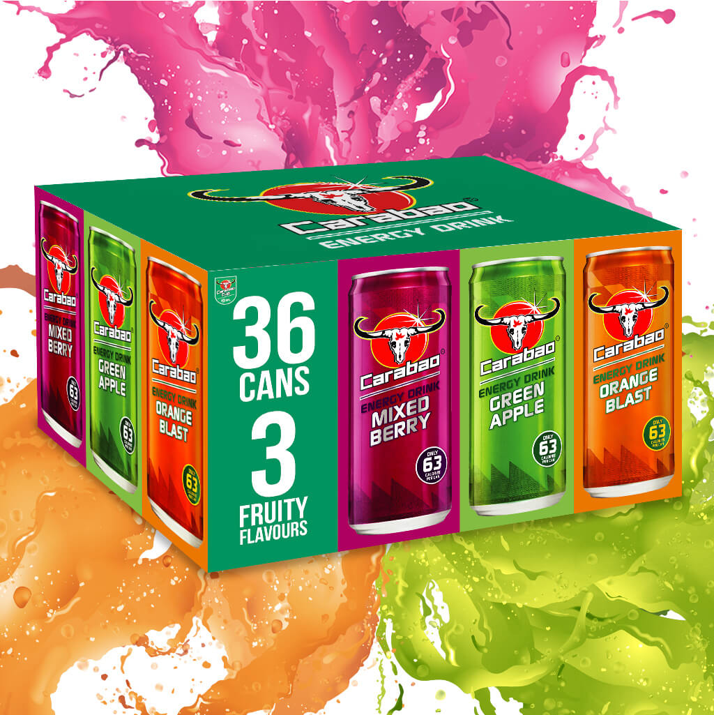 Carabao Energy Drink Fruity Pack (36 x 330ml)