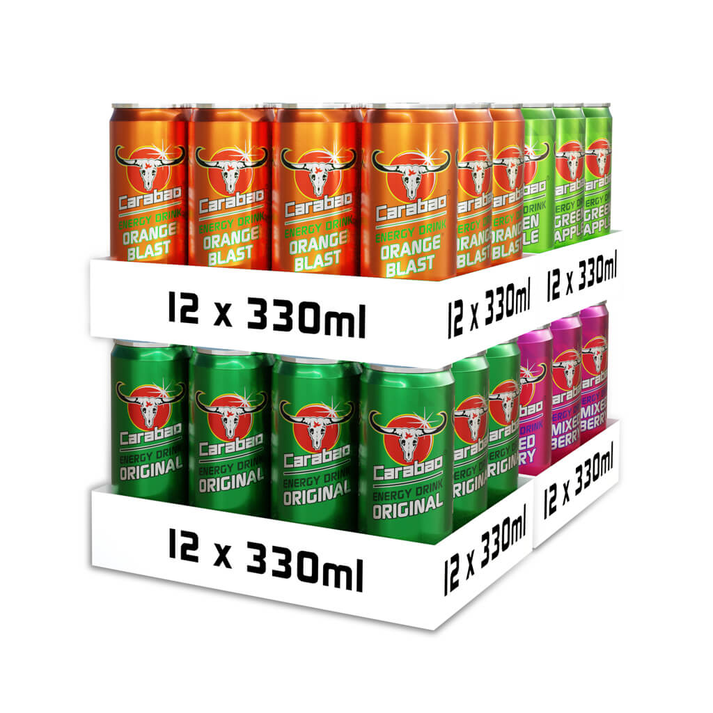 Carabao Energy Drink Party Pack - 48 x 330ml Cans | Free UK Delivery